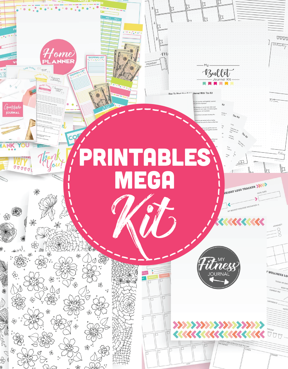 Printables Mega Kit! (224 pages) – Teal Notes