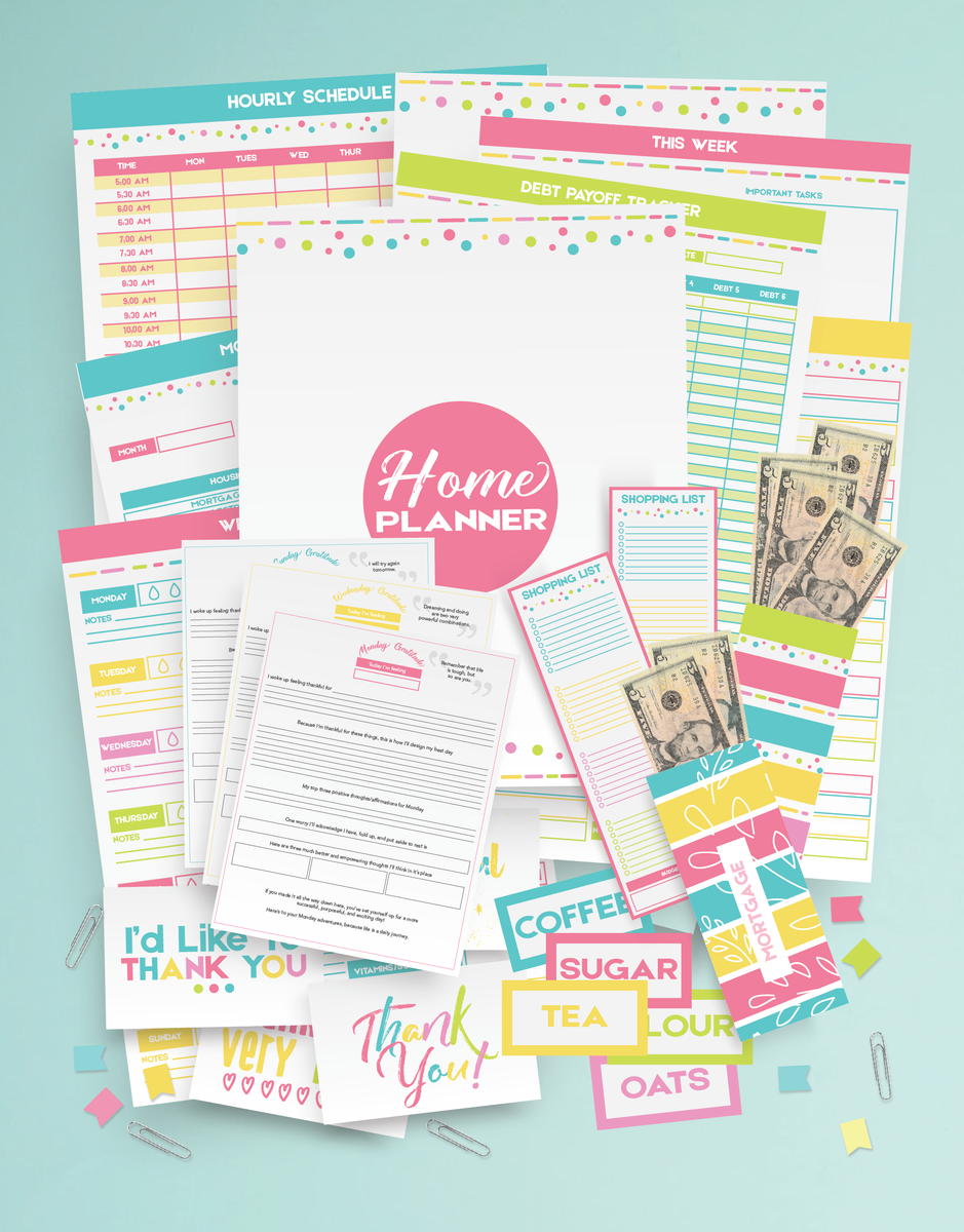 The Complete Organized Home Planner Kit (130+ pages!) – Teal Notes