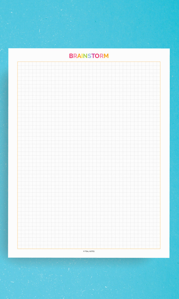My Printable Planner | 20 Page Set – Teal Notes