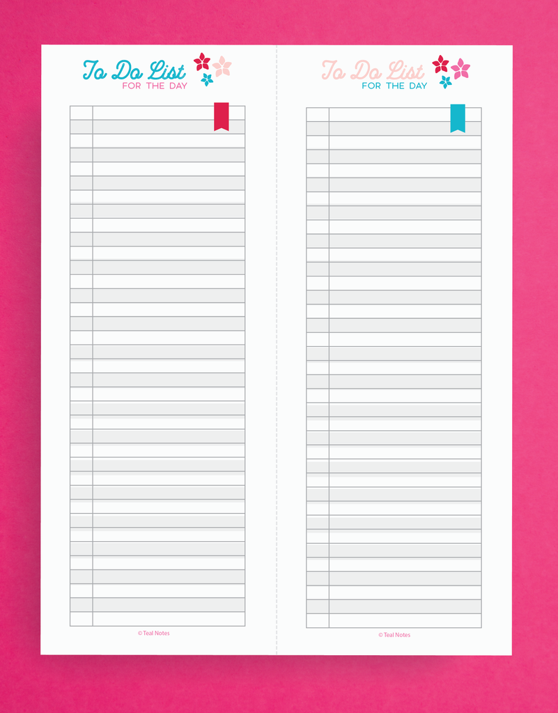 Spring Planner Printable Kit (31 pages!) – Teal Notes