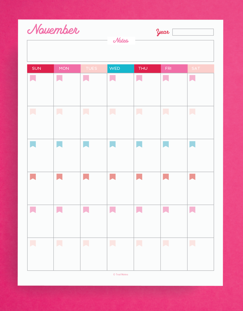 Spring Planner Printable Kit (31 pages!) – Teal Notes