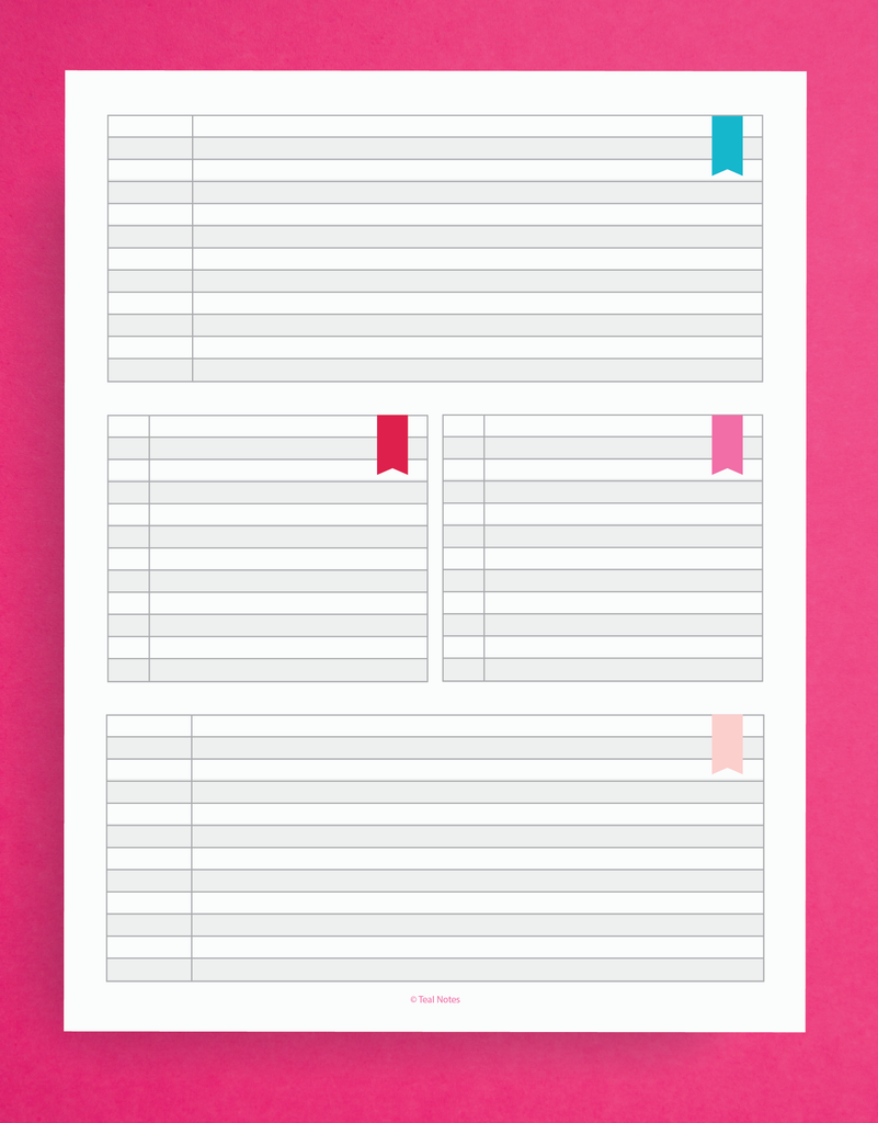 Spring Planner Printable Kit (31 pages!) – Teal Notes